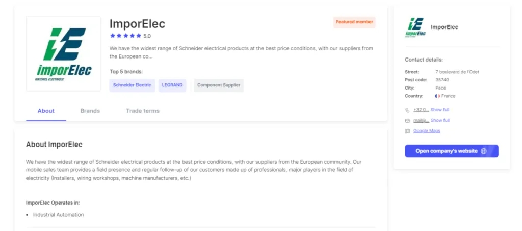 ImporElec on Automa.Net